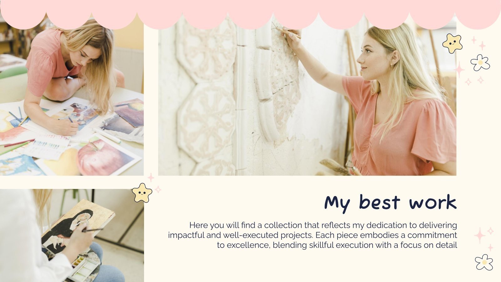 Cute Kawaii Style Portfolio Presentation