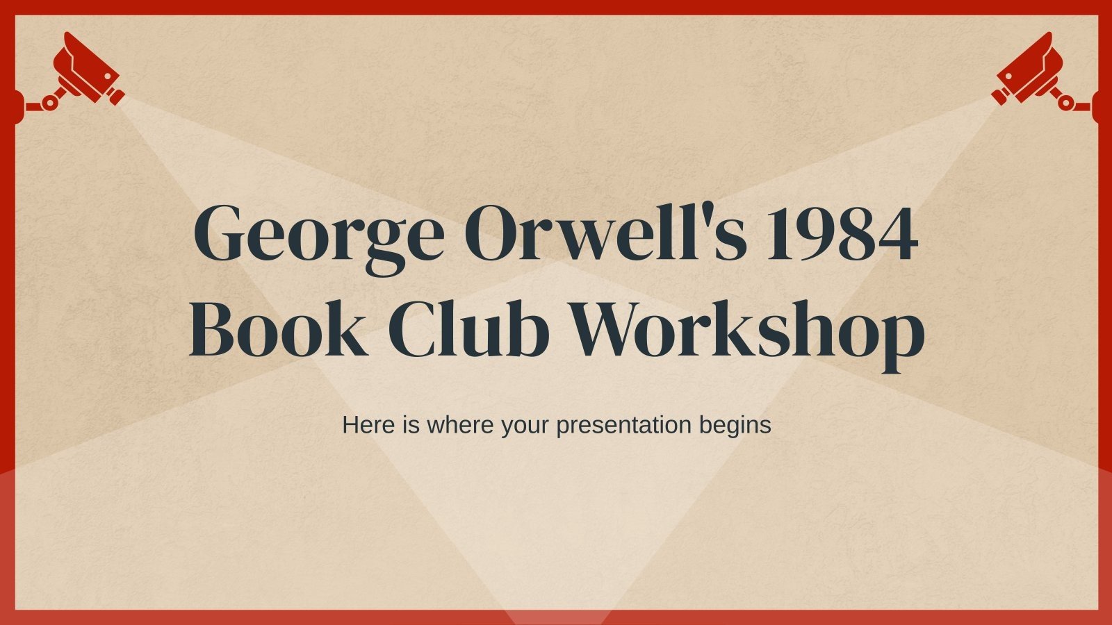 George Orwell's 1984 Book Club Workshop Presentation
