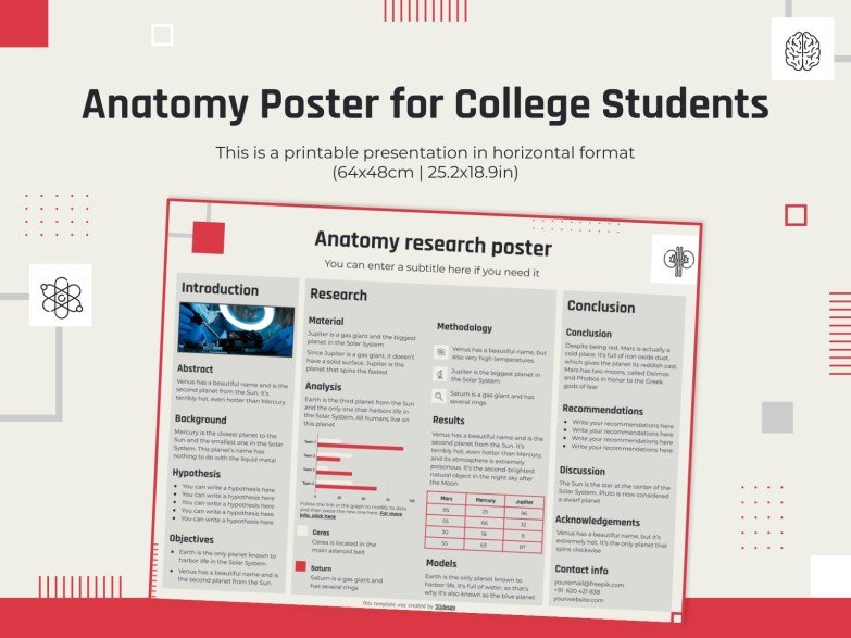 Free Research Posters for Google Slides and PowerPoint