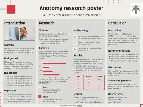 Anatomy Poster for College Students Presentation