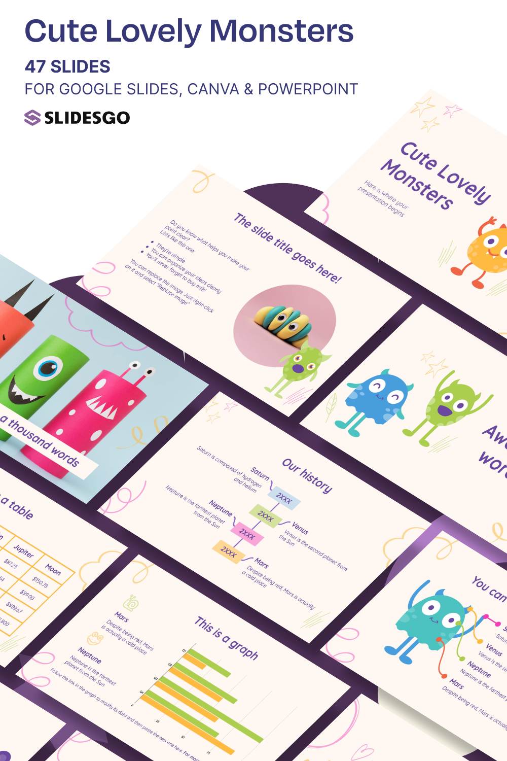 Cute Lovely Monsters Presentation