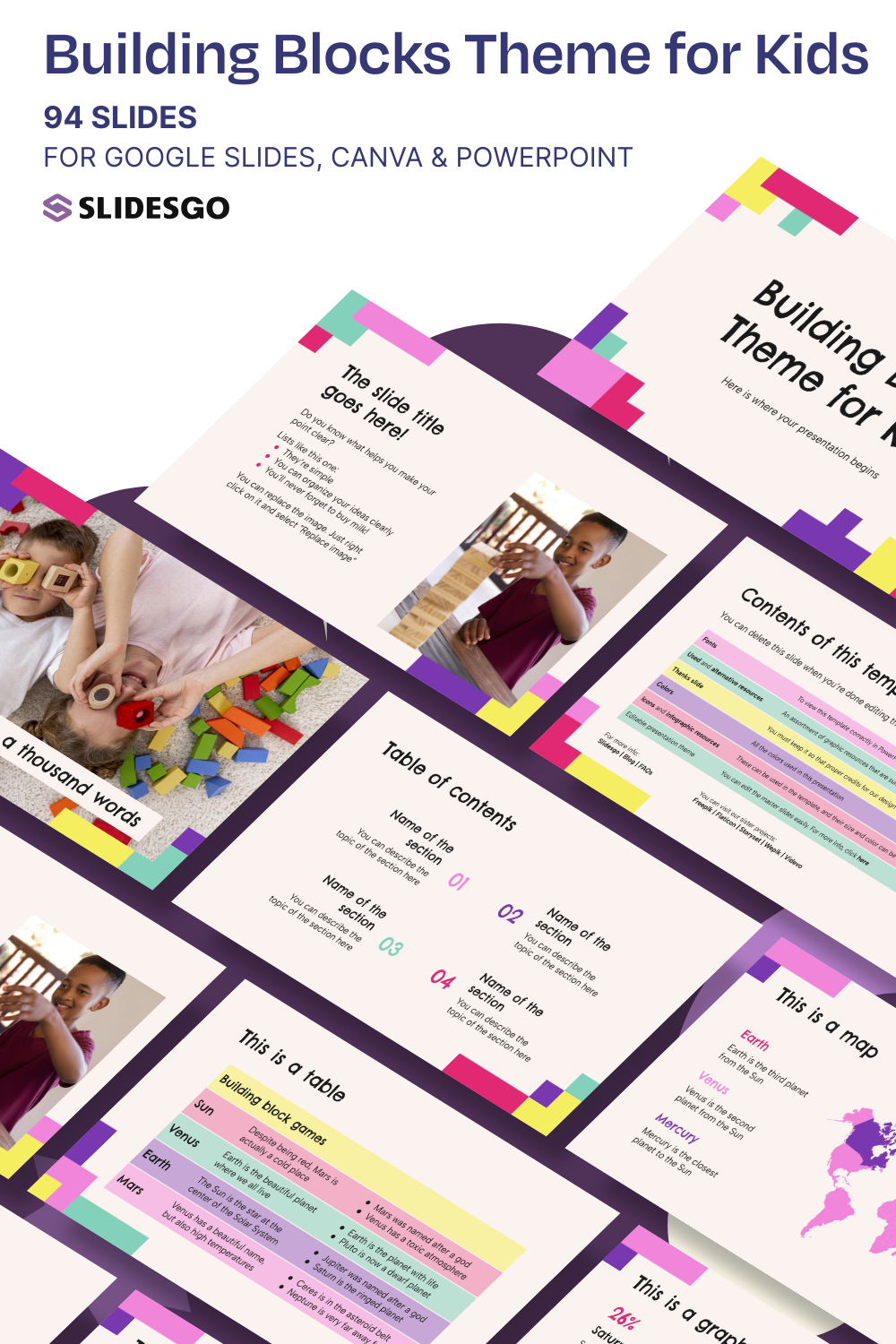 Building Blocks Theme for Kids Presentation