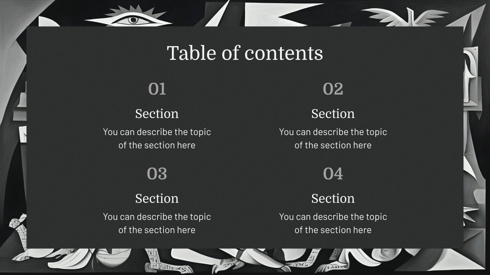 1930s: Pablo Picasso's Guernica Presentation