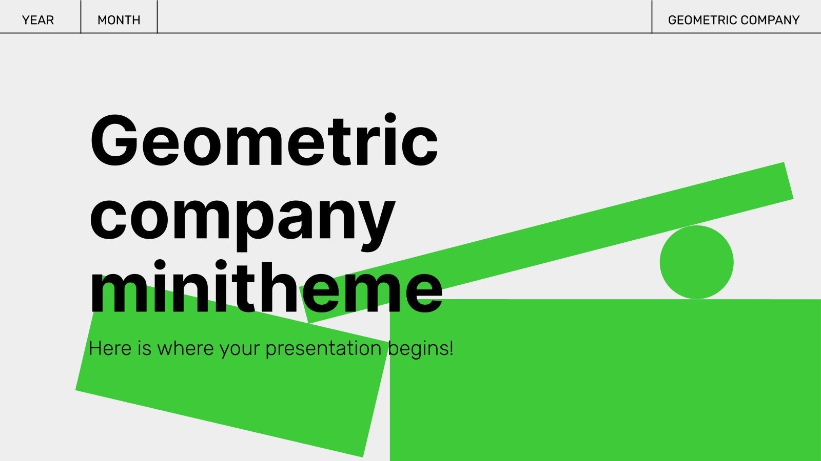 Geometric Company Minitheme Presentation