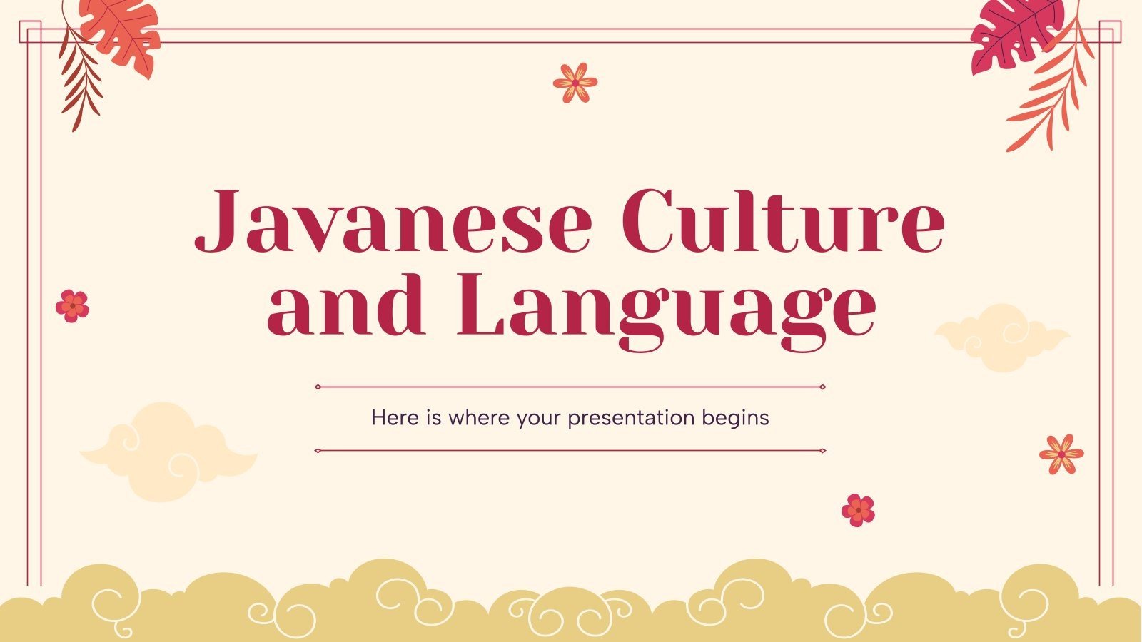Javanese Culture and Language Presentation