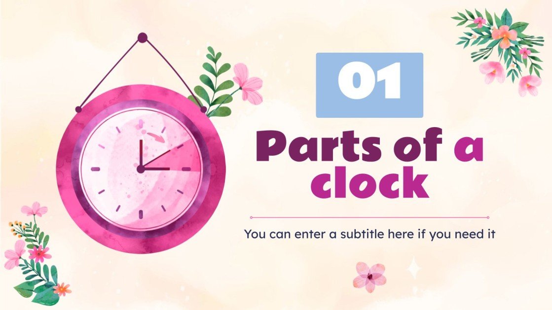 Clock Learning Activities for Pre-K Presentation