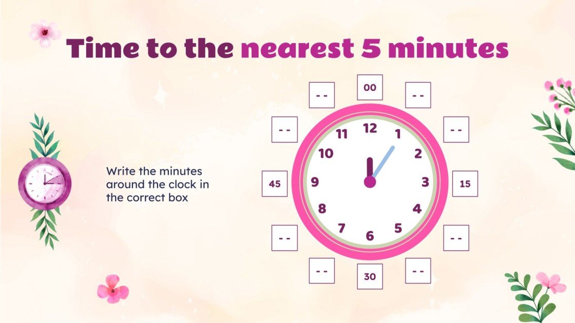 Clock Learning Activities for Pre-K Presentation