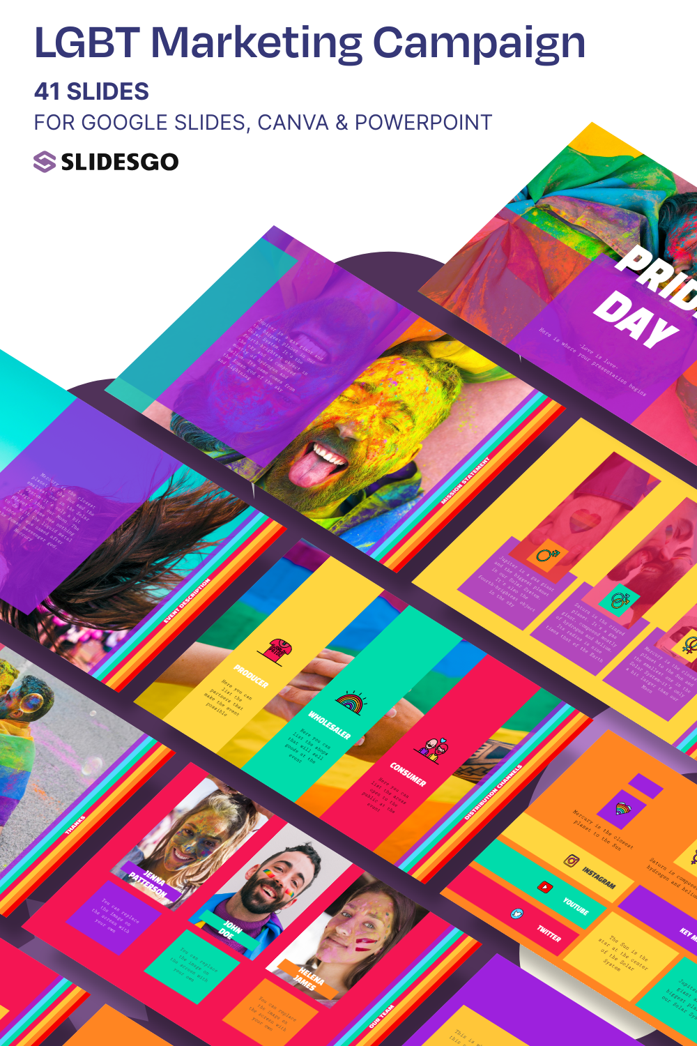LGBT Marketing Campaign Google Slides and PowerPoint Template