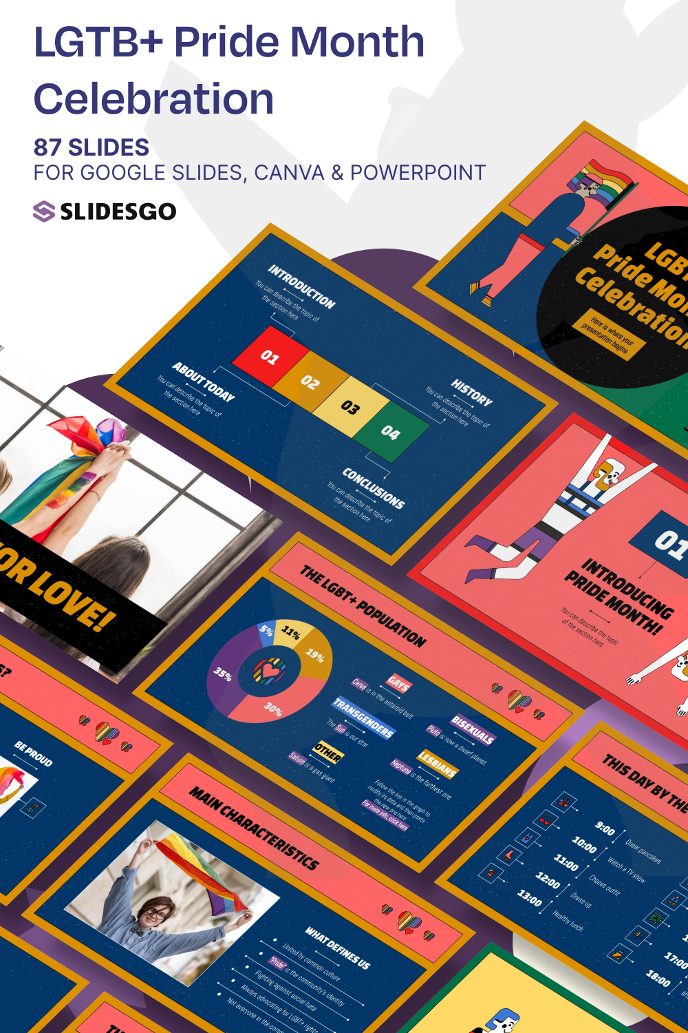 LGTB+ Pride Month Celebration | Google Slides & PowerPoint