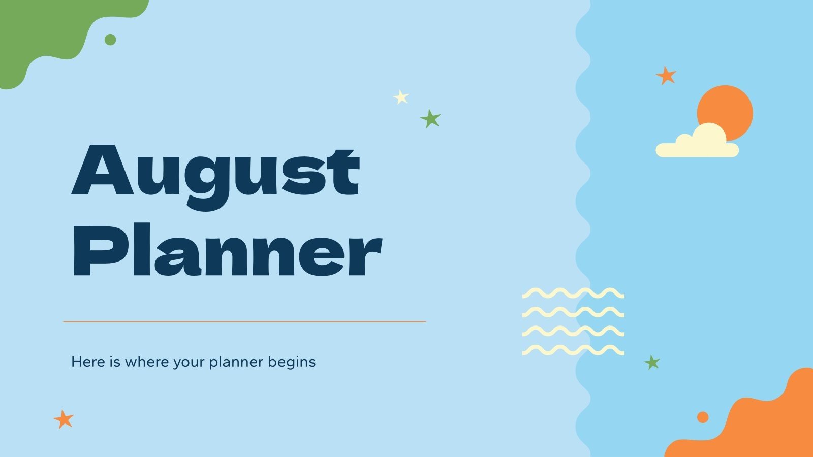 August Calendar Presentation