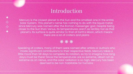 Pink Theme Presentation