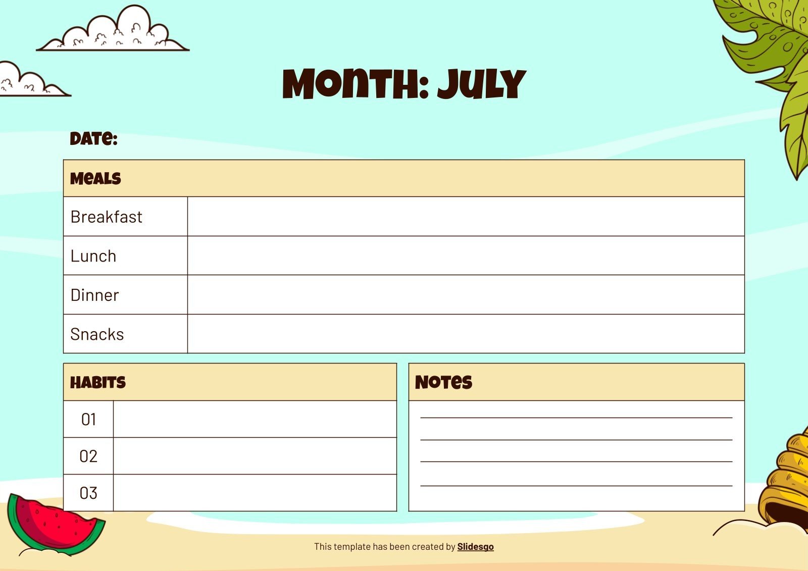 July Calendar Presentation