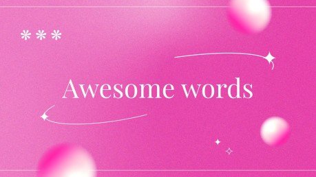 Pink Theme Presentation