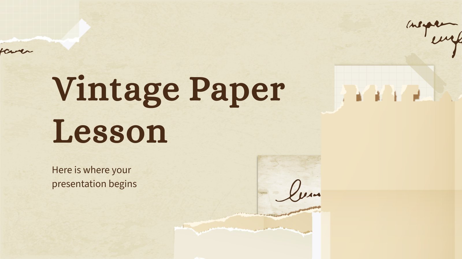 Kostenlose beige Google Slides-Themen & PowerPoint-Vorlagen