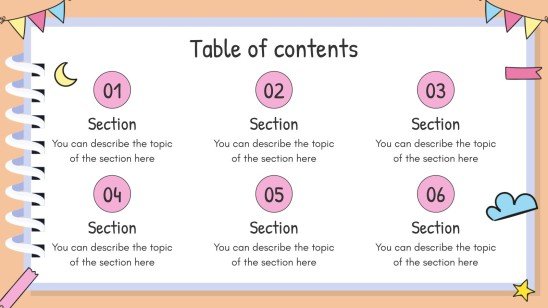 Cute Pastel Notebook Presentation