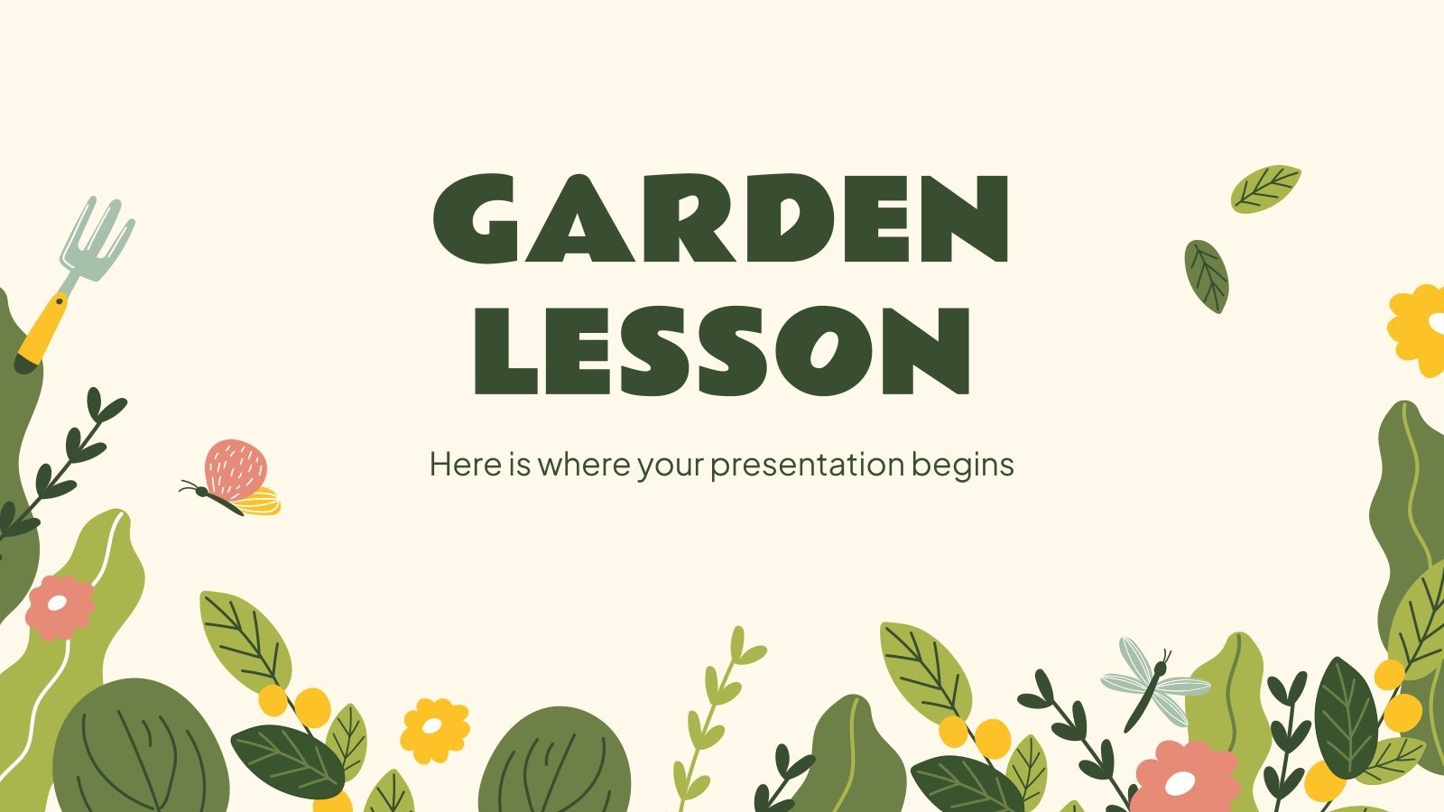 Garden Lesson Presentation