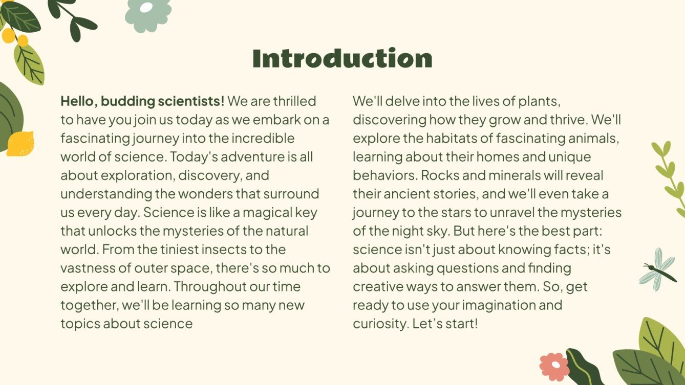 Garden Lesson Presentation