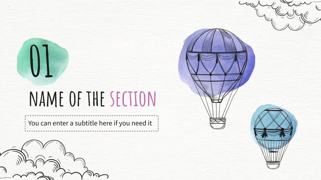 Doodle Hot Air Balloon Lesson for Pre-K Presentation