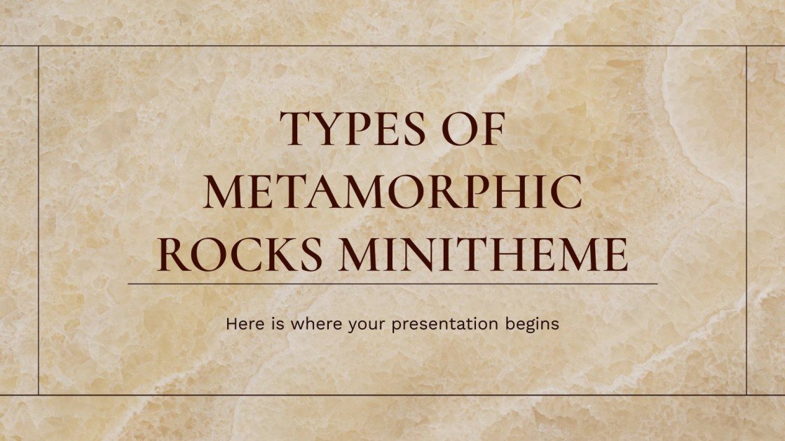 Free templates for Google Slides and PPT about rocks
