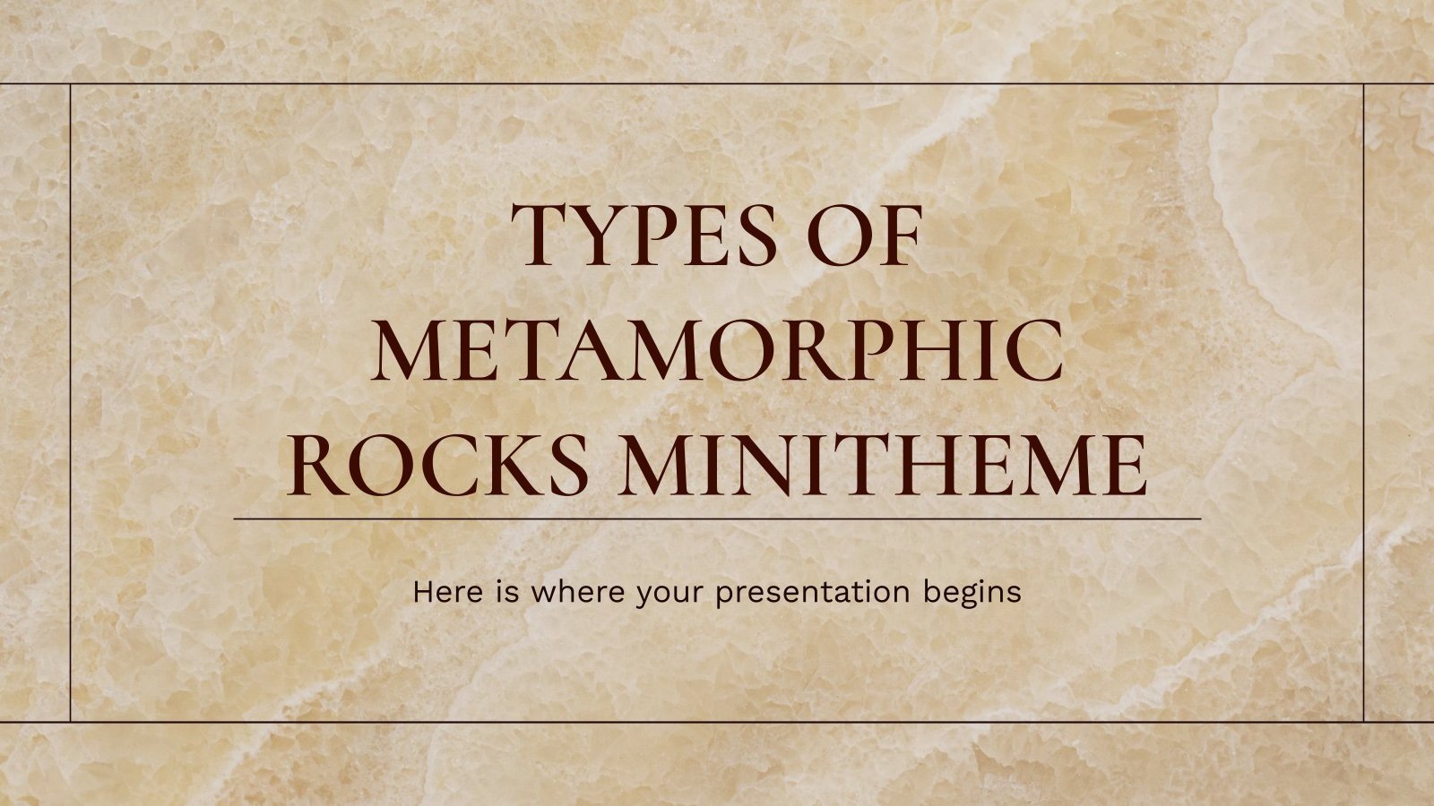Free templates for Google Slides and PPT about rocks
