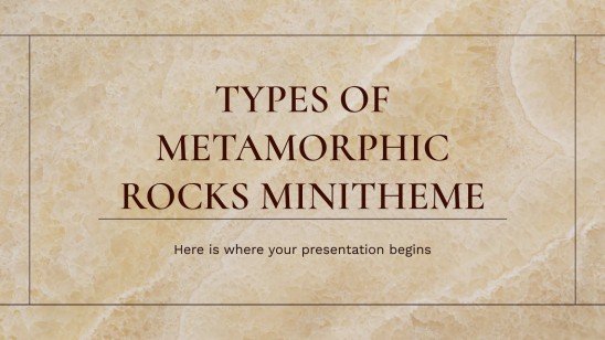 Free templates for Google Slides and PPT about rocks