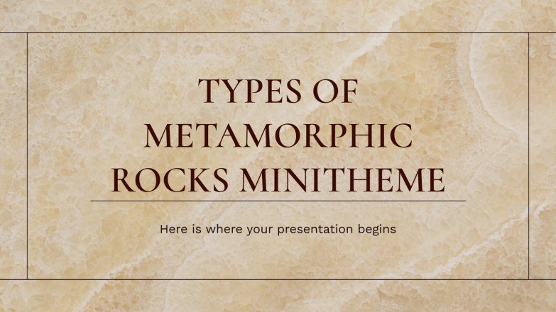 Free templates for Google Slides and PPT about rocks