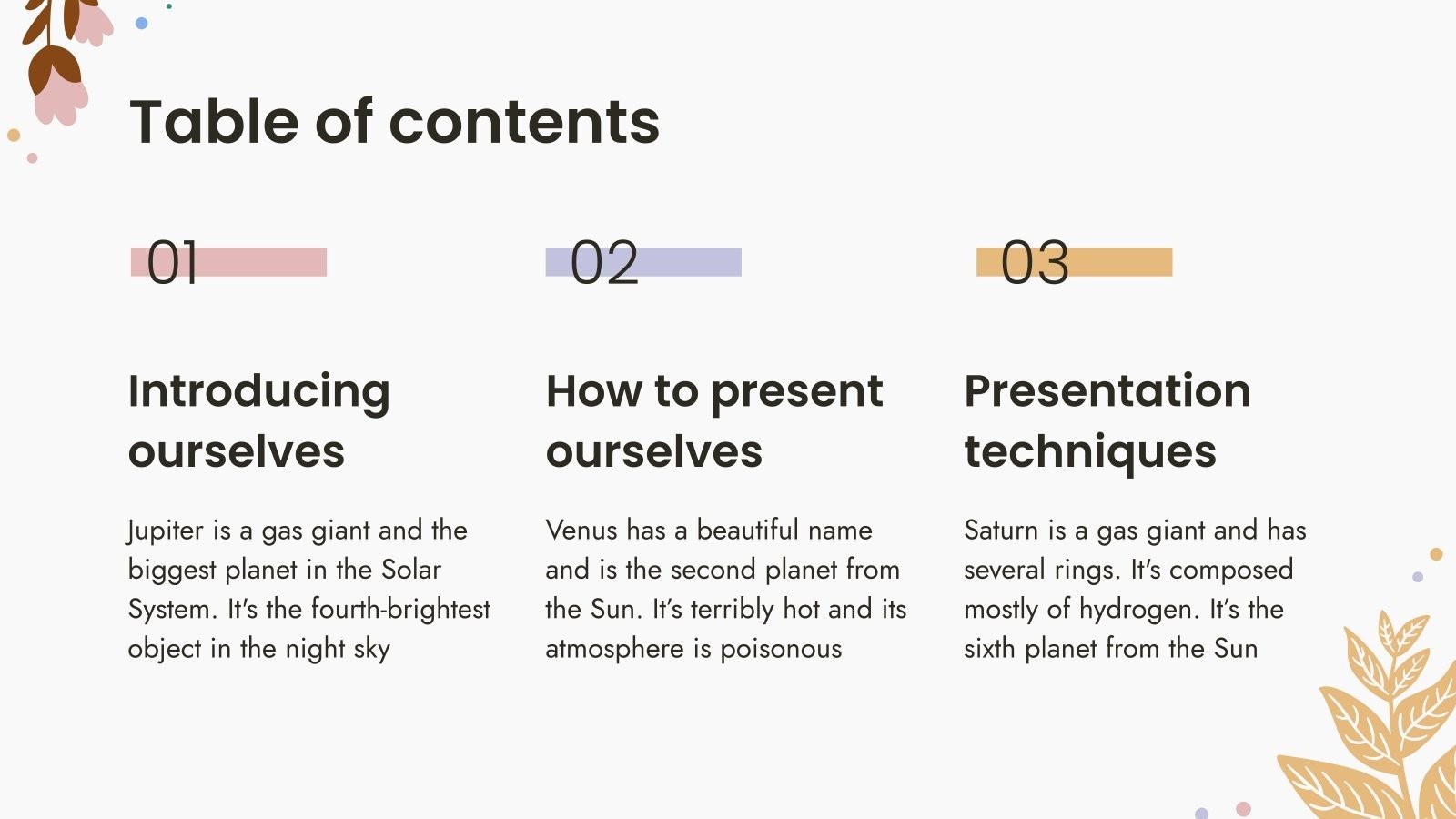 Middle School Introduction Activities Presentation