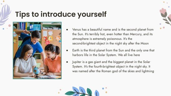 Middle School Introduction Activities Presentation