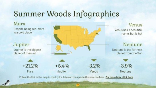 Summer Woods Minitheme Infographics Presentation