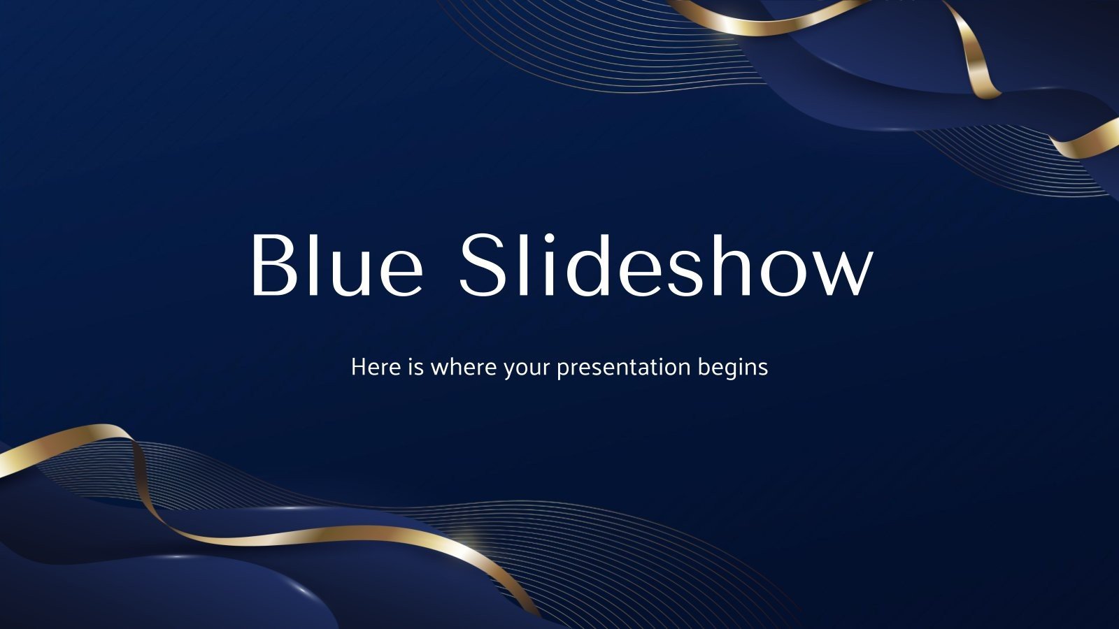 Free golden templates for Google Slides and PowerPoint