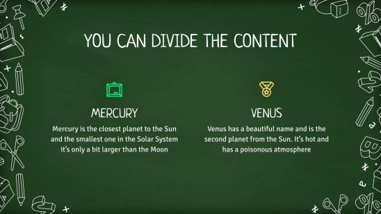 Chalkboard Background for Middle School Presentation