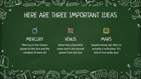 Chalkboard Background for Middle School Presentation