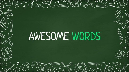 Chalkboard Background for Middle School Presentation