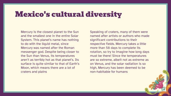 Mexican Cultural Contributions Presentation