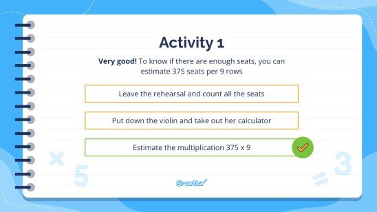Estimation with Multiplication Presentation