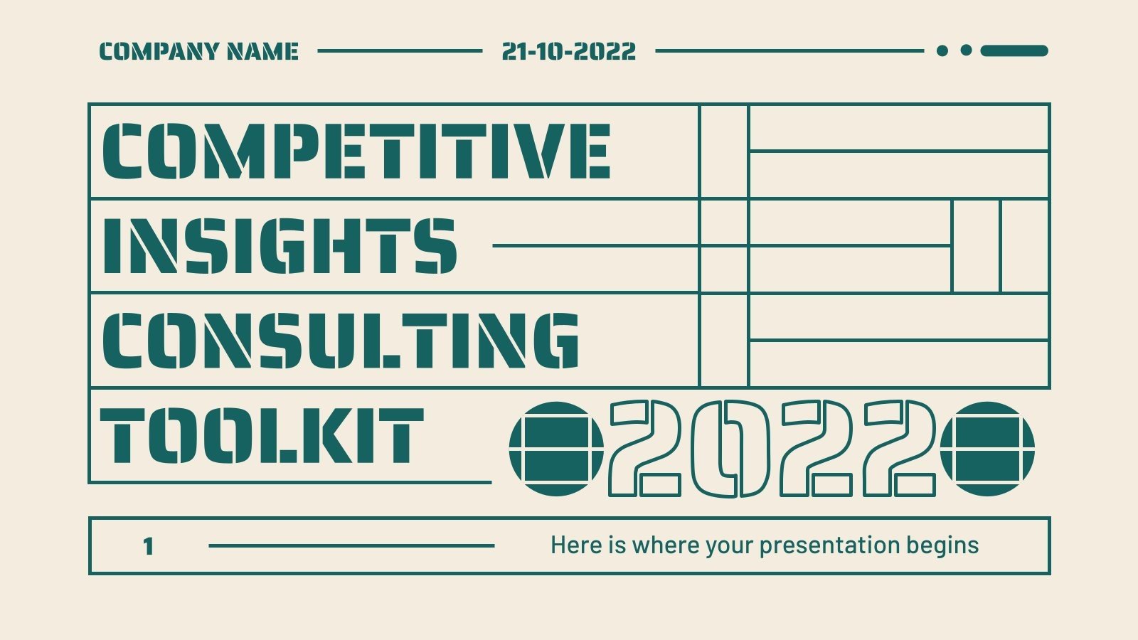 Competitive Insights Consulting Toolkit Presentation