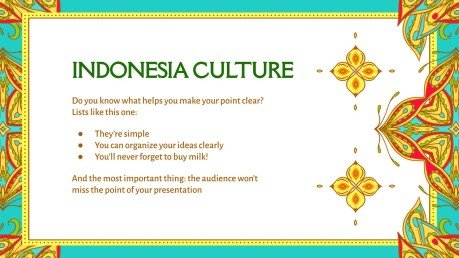 Indonesian Culture Slideshow Presentation