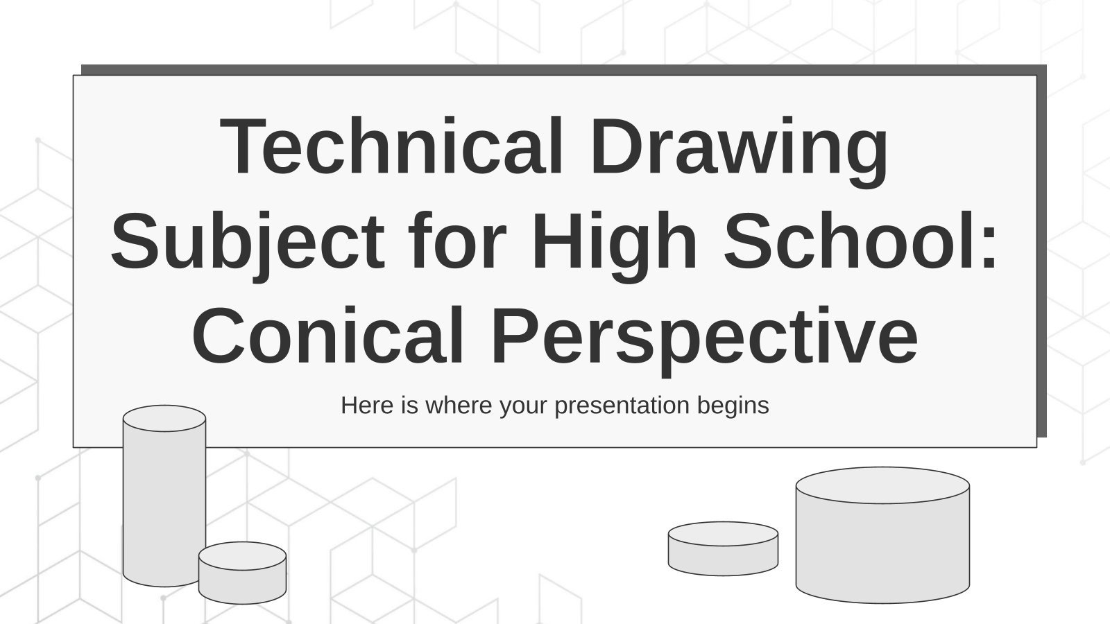 Tema de dibujo técnico para secundaria: perspectiva cónica