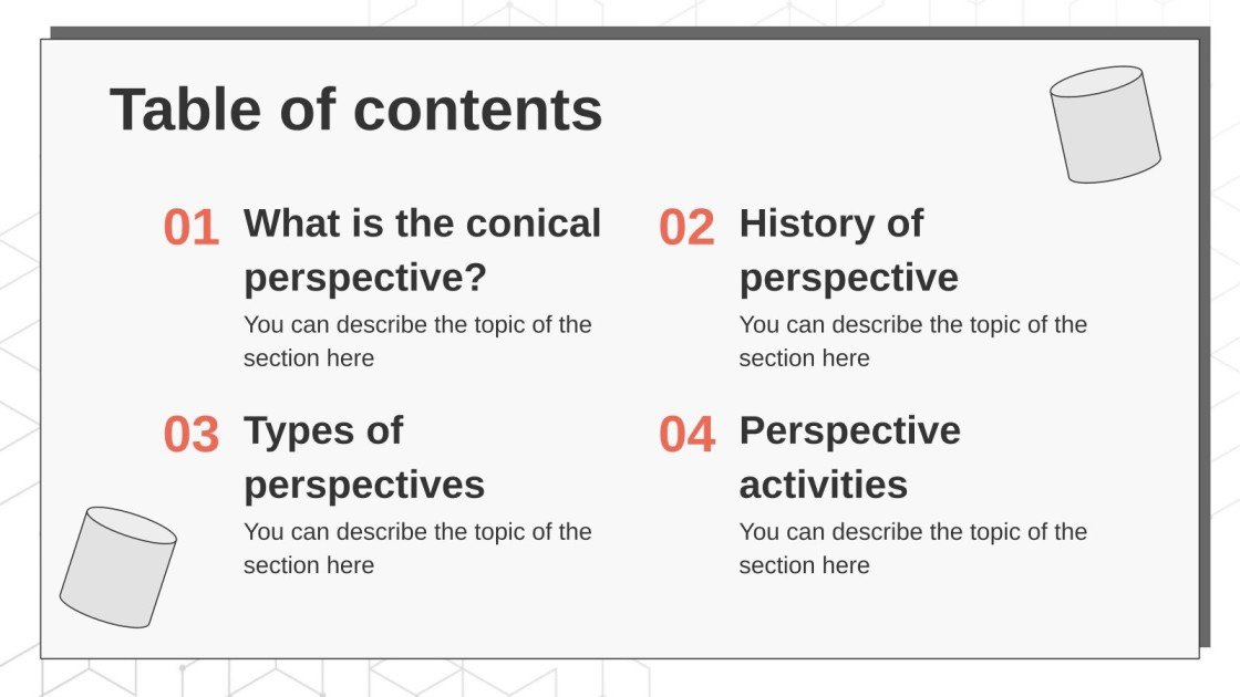 Technical Drawing for High Shcool: Conical Perspective