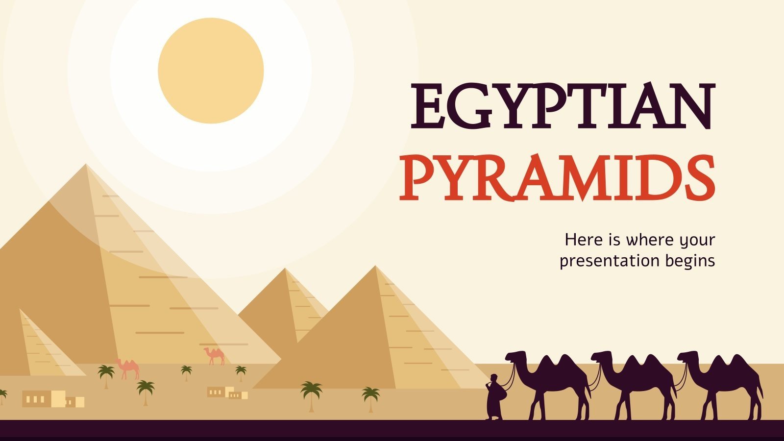 Plantillas gratis sobre el desierto para Google Slides y PowerPoint