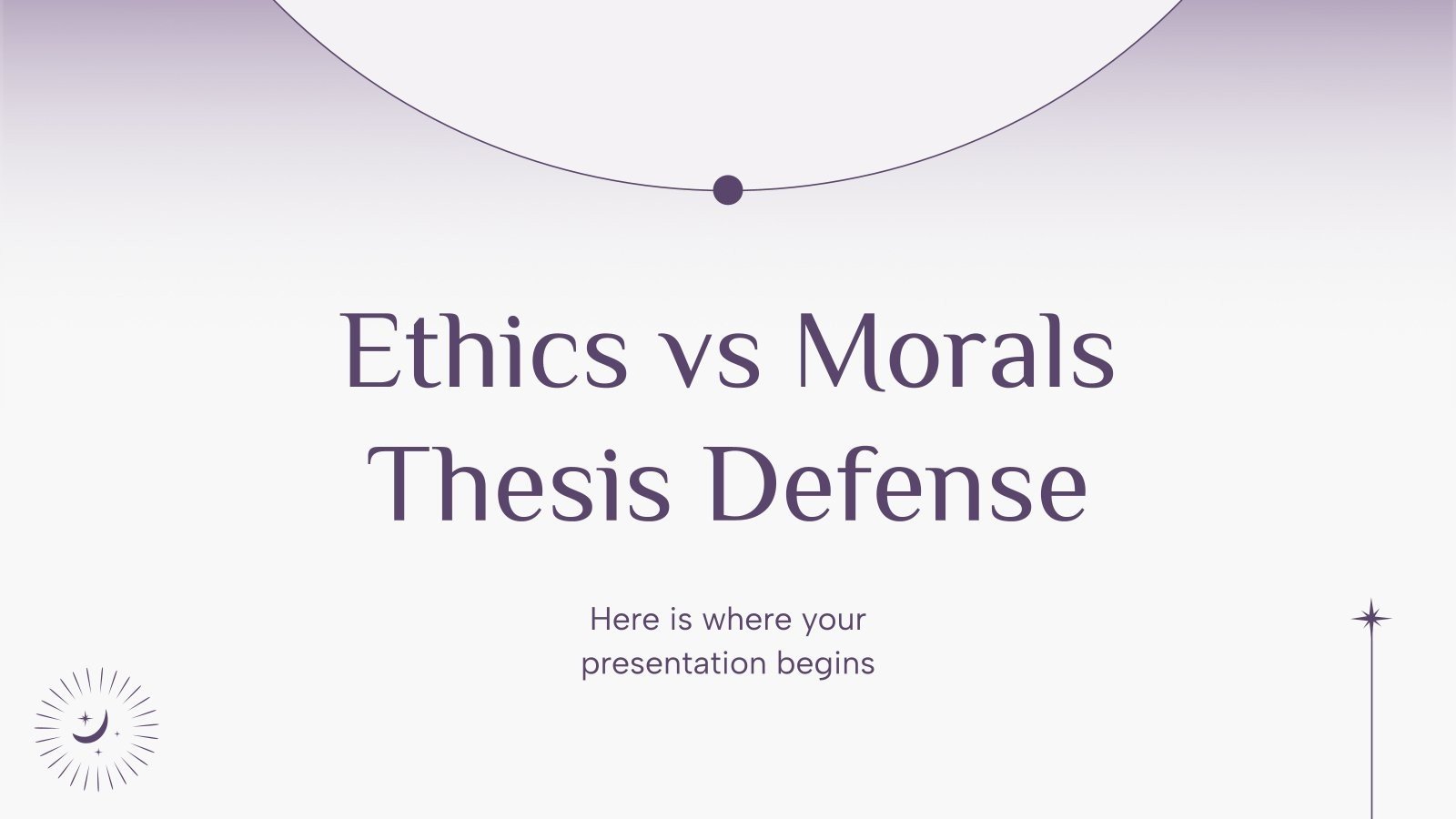 Presentación Defensa de tesis de ética versus moral