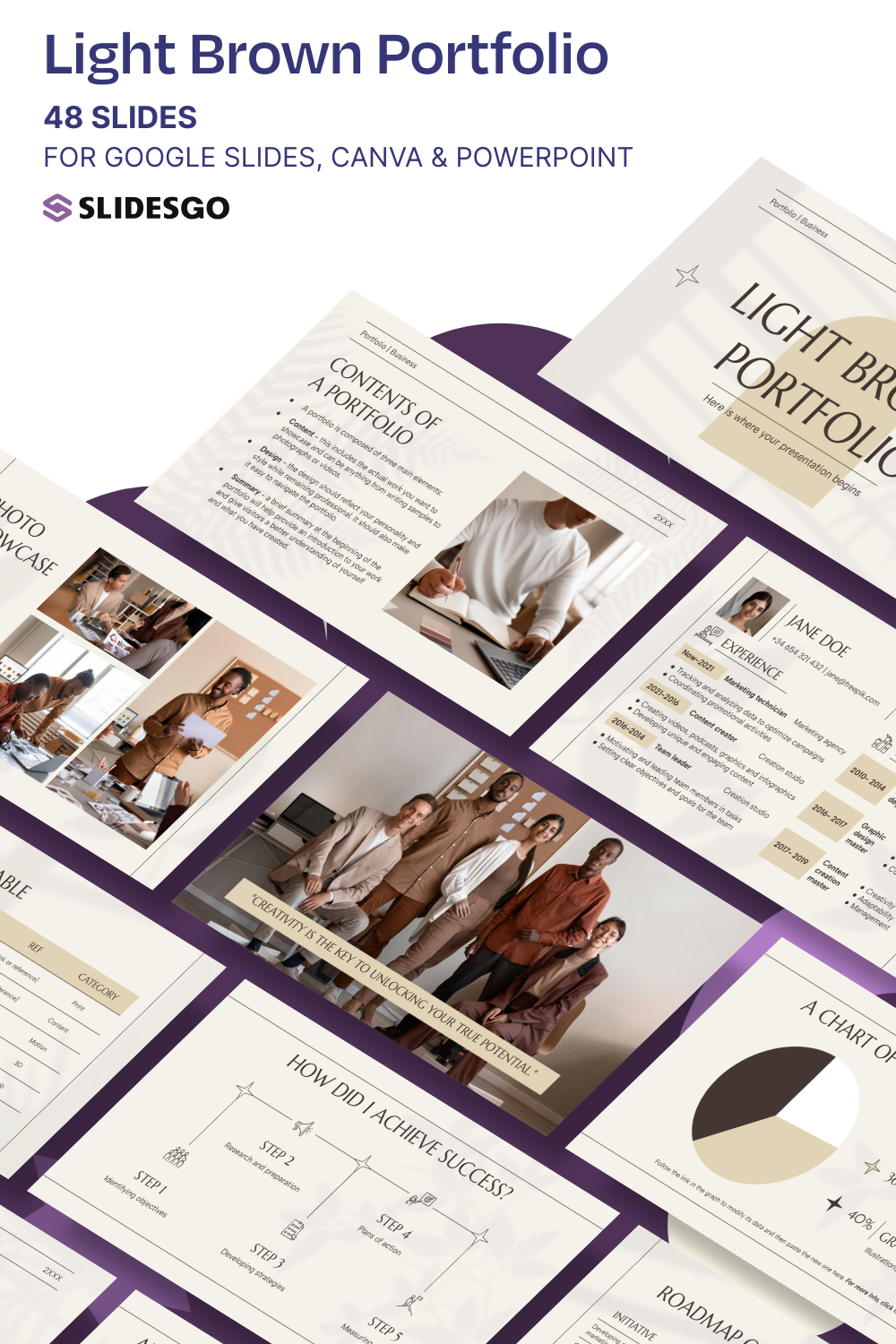 Light Brown Portfolio Presentation