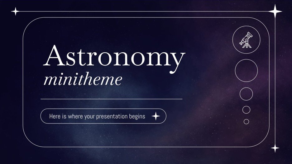Astronomy Minitheme Presentation