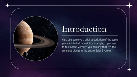 Astronomy Minitheme Presentation