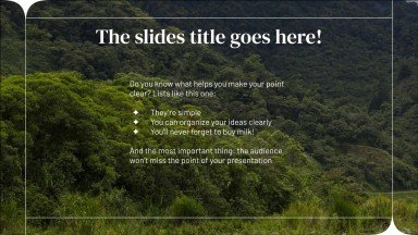 Greenery Landscapes Presentation