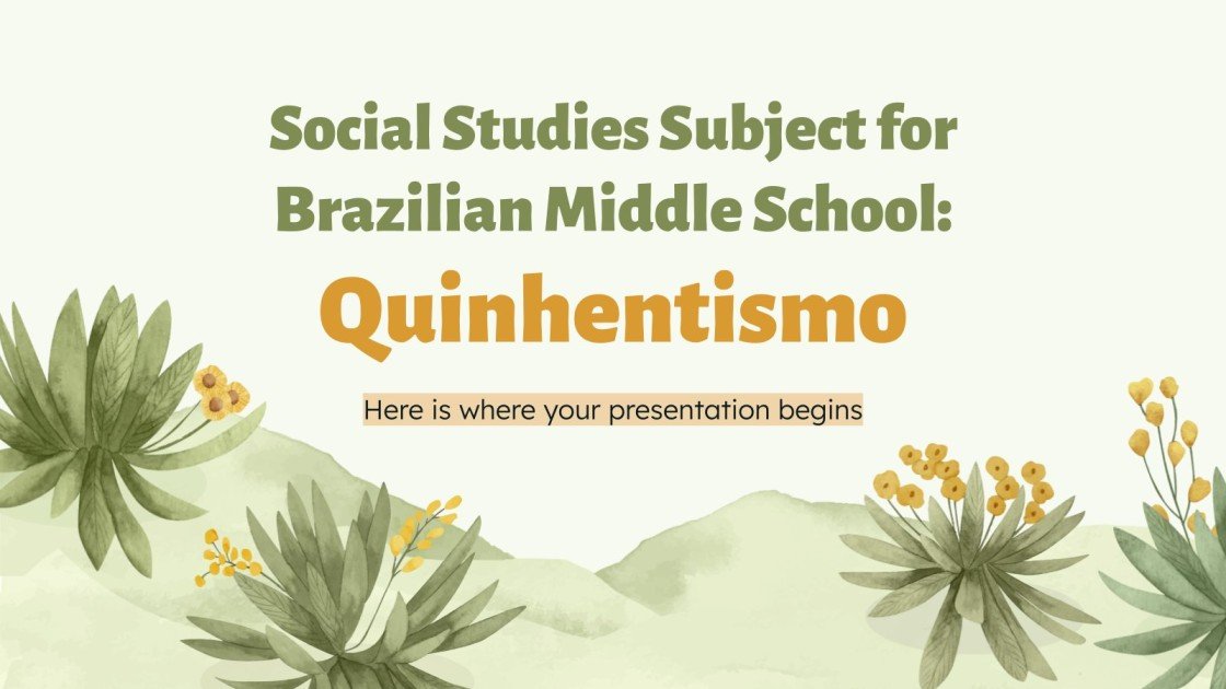 Social Studies for Brazilian Middle School: Quinhentismo