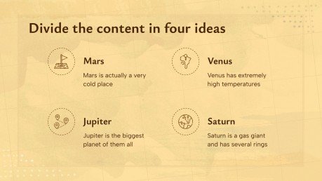 Old Geographic Map Theme for Education Presentation