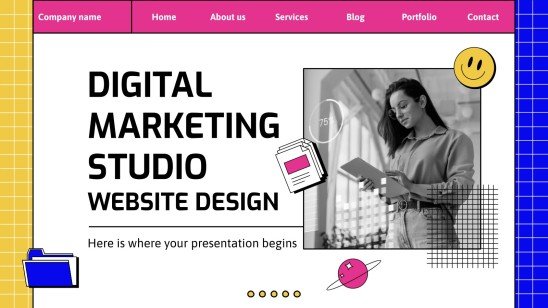 Free templates about Website Design for Google Slides & PPT