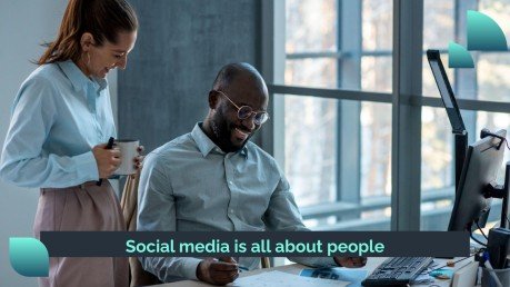 Gradient and Grid Social Media Strategy Presentation