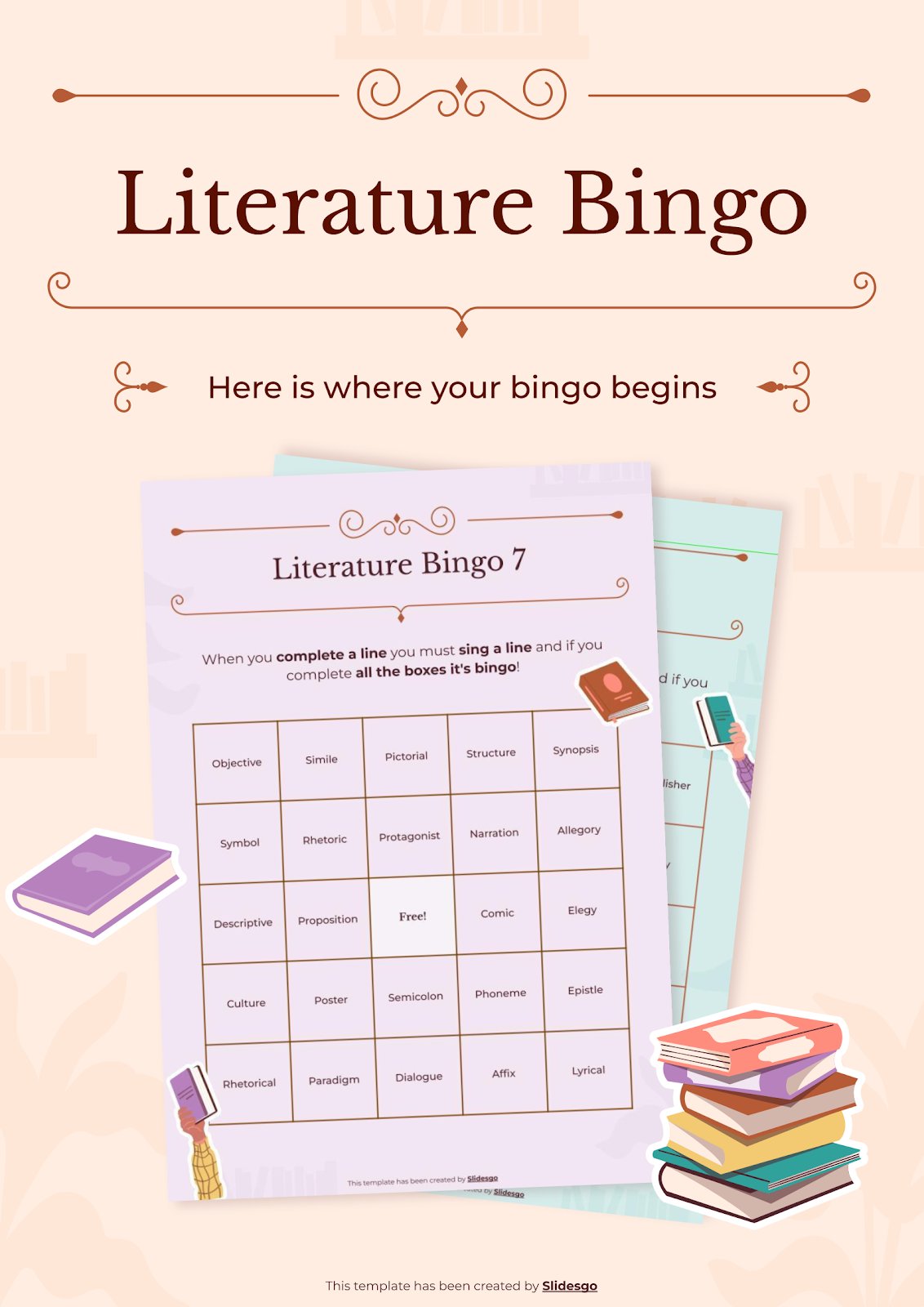 Presentación Bingo de literatura